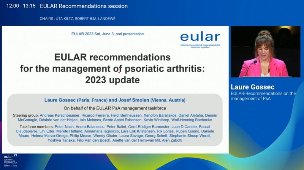 EULAR Sesión de recomendaciones | Sociedad Asturiana de Reumatología